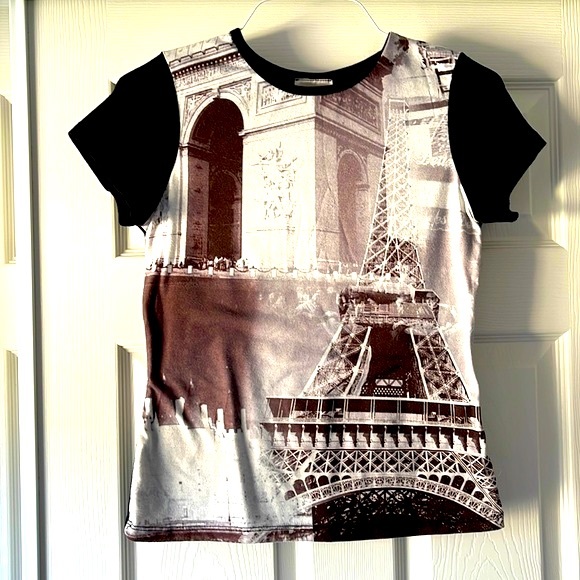 Disney | Tops | Walt Disney Park Merchandise Paris Theme Tshirt With ...